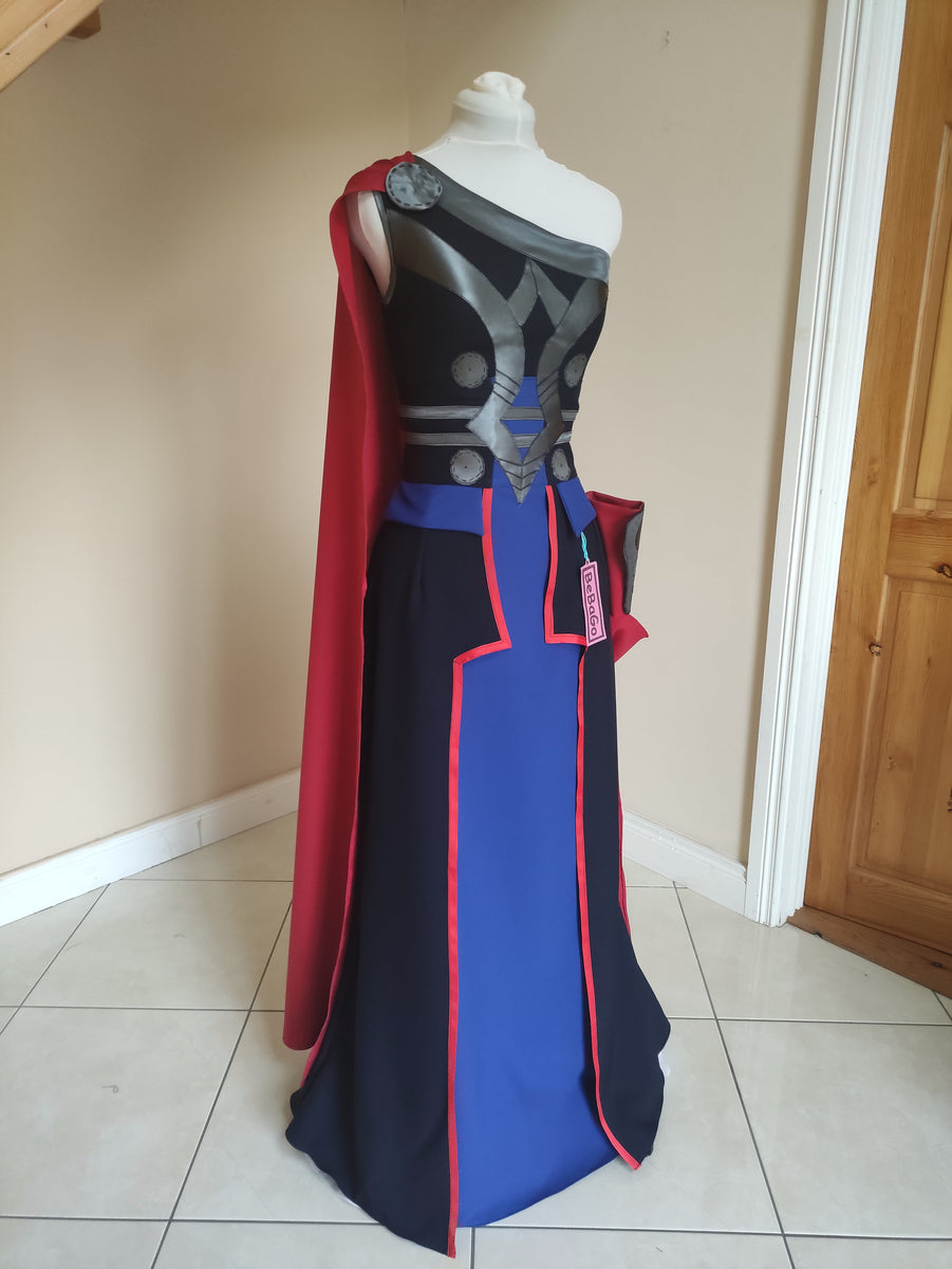 Lady Female Thunder Thor Dress Cosplay Costume – Cosplayrr
