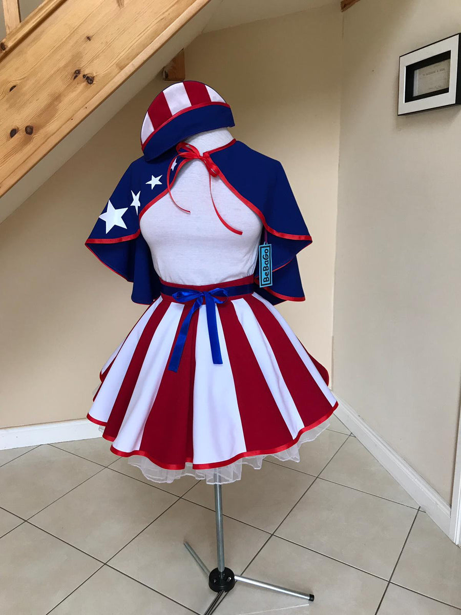 American flag costume,Cosplay cape USO cape – Cosplayrr