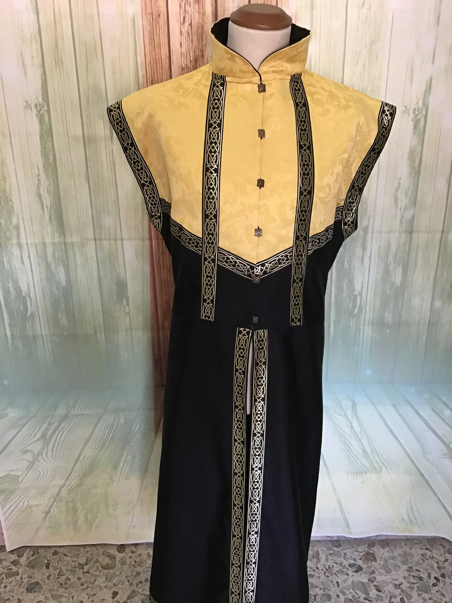 Grv costume larp costume Fantasy livery men's jacket duster knight's p ...