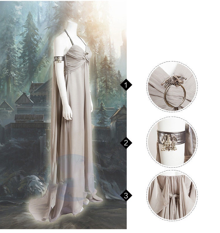 Daenerys Targaryen Cosplay Costume Dress Hallowmas Party Cosplay Costu ...
