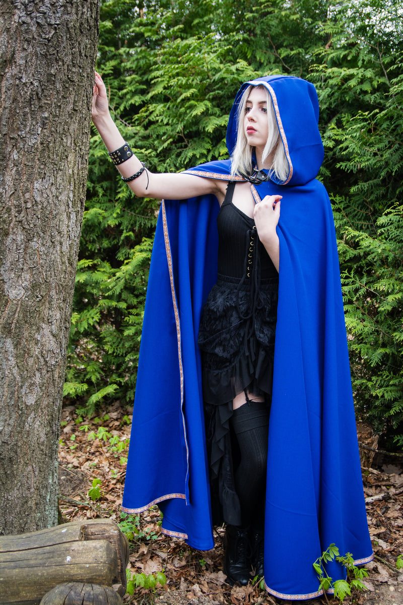 Elven Cape Fantasy Medieval Attire Wizard LARP Garb Cosplay Costume Re ...