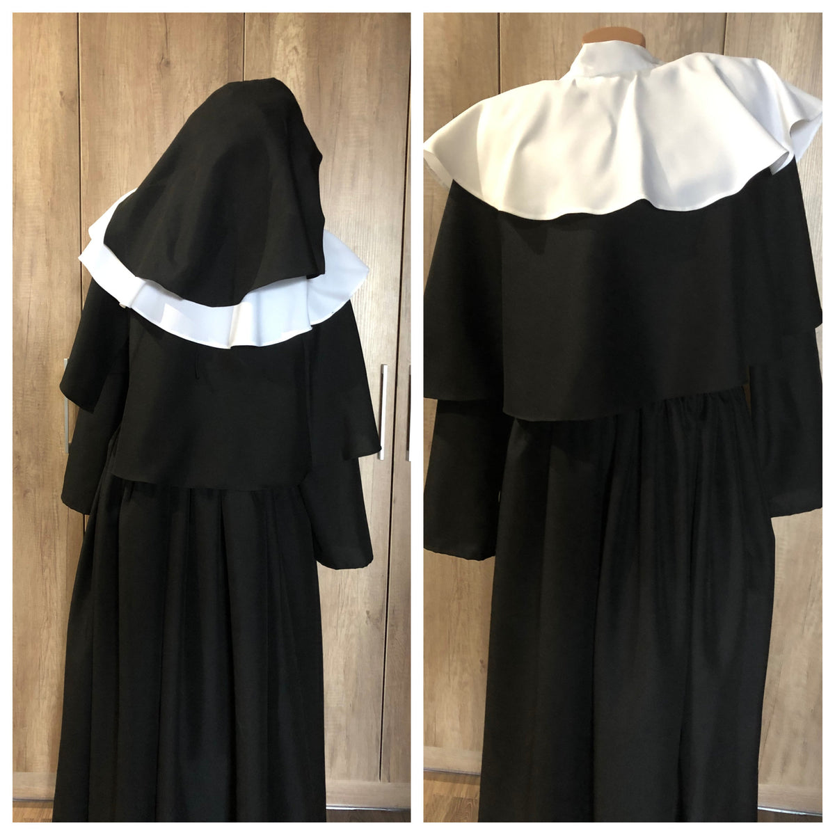 Halloween costume Black Gothic Nun's costume Historic Renaissance Sain ...