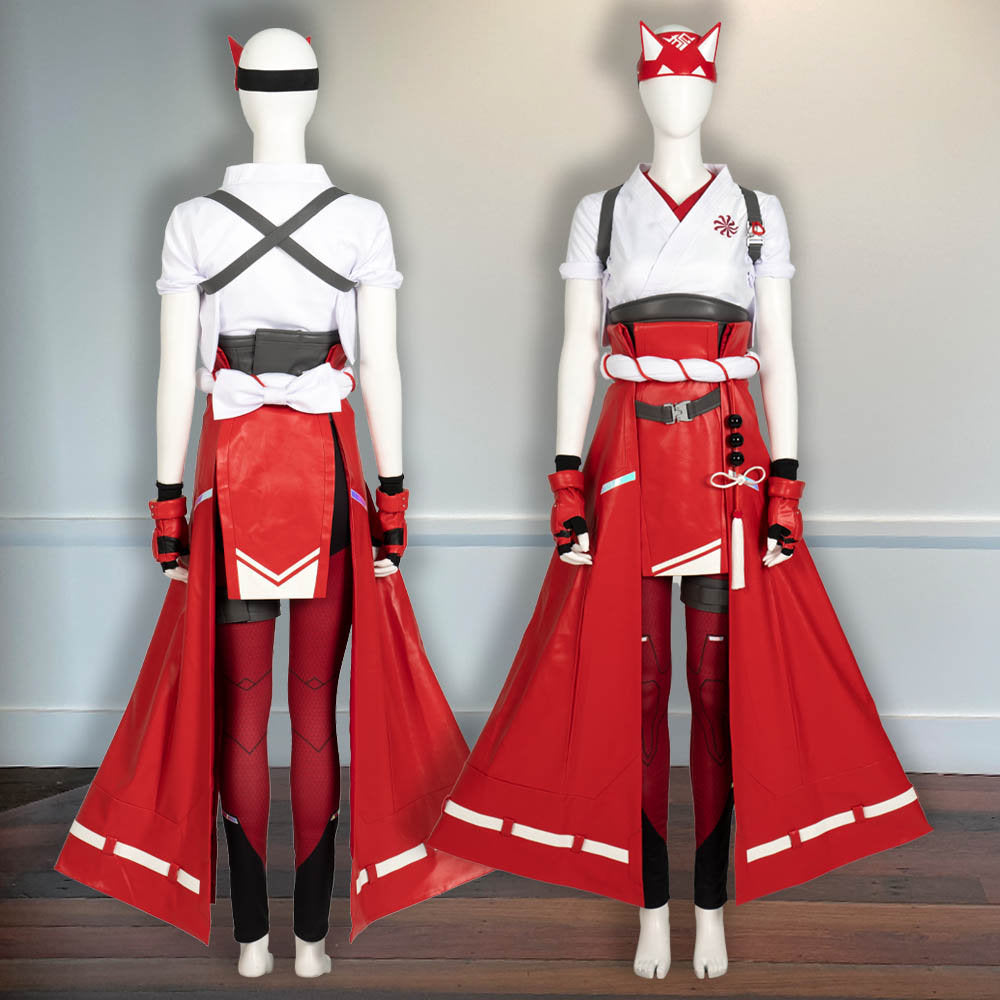 Costume Halloween Outfit OW2 Kiriko Cosplay – Cosplayrr