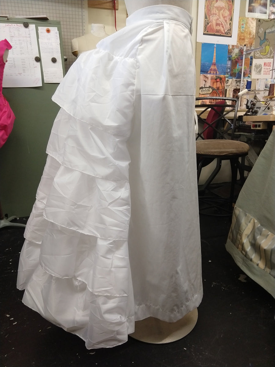 With attached petticoat and back ruffles Victorian cage bustle – Cosplayrr