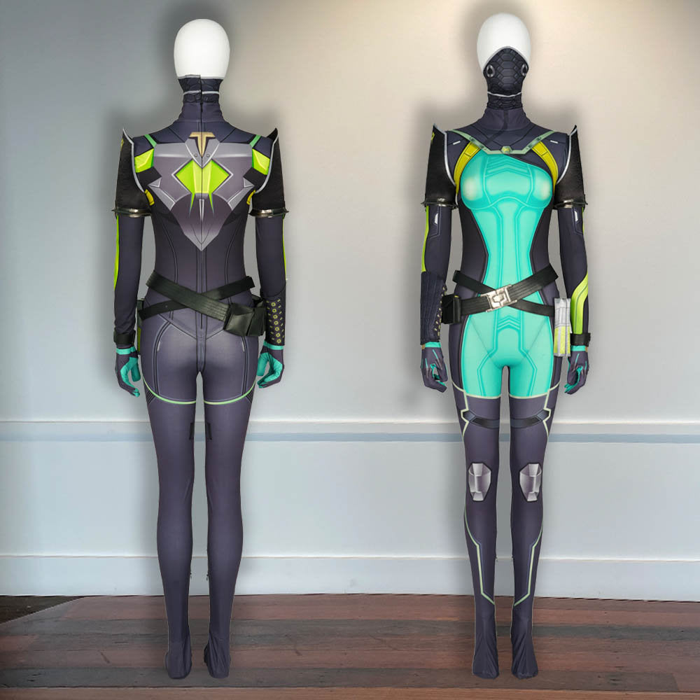 Jumpsuit Full Outfit Set Valorant Halloween Outfit Viper Valorant Cost ...