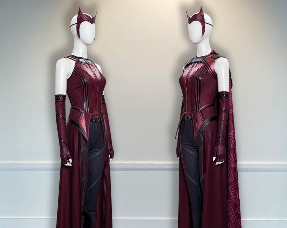 Outfit Halloween Wanda Maximoff Scarlet Witch Outfit Wanda Vision Scar ...