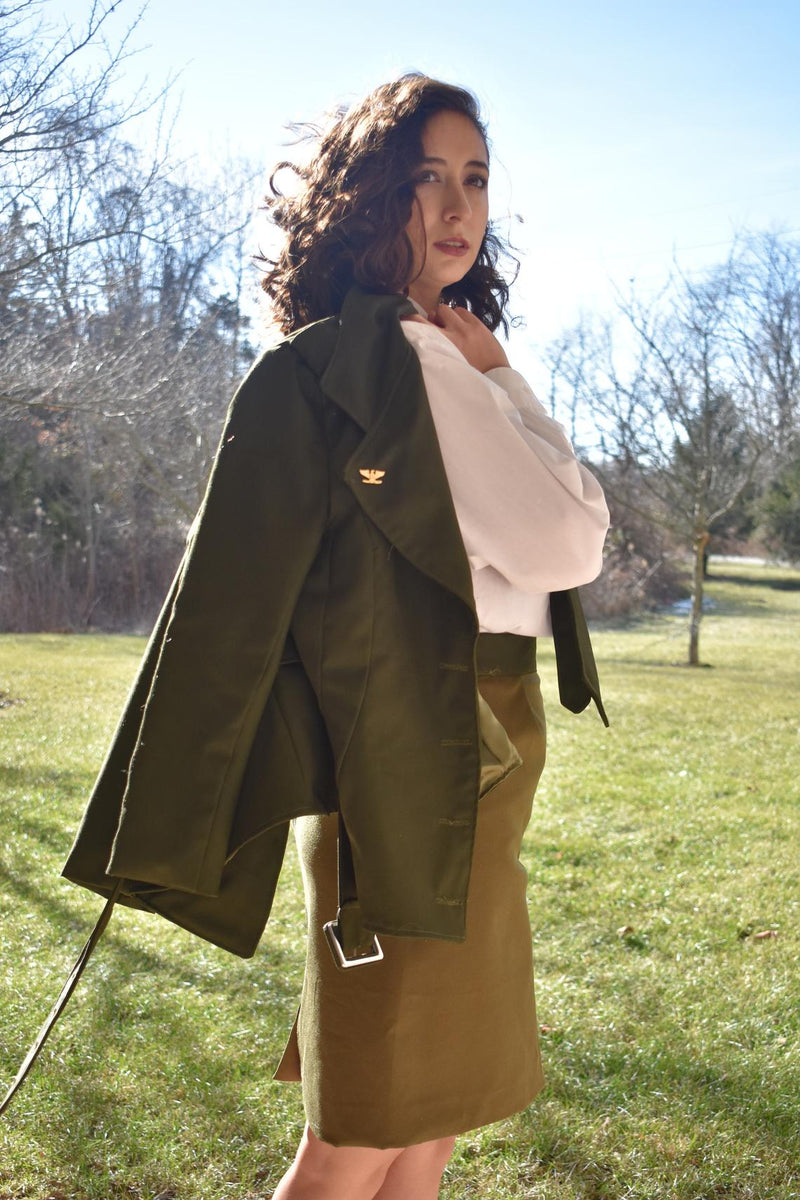 World War II Military Uniform Cosplay Costume 1940's Outfit Womens Mil ...