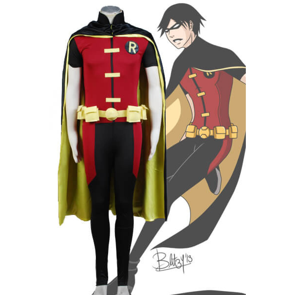 Young Justice Robin Cosplay Costume